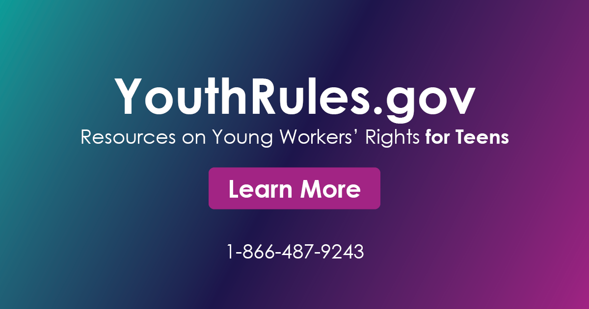Child Labor Laws and Young Workers | U.S. Department of Labor